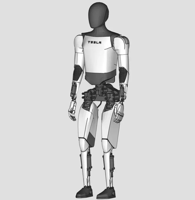 Articulated Tesla Optimus V2 - Free 3D Print Model - MakerWorld