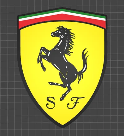 Ferrari logo by Adamovec_858 - MakerWorld