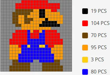 Classic 8-Bit Mario by Qixuan Jin - MakerWorld