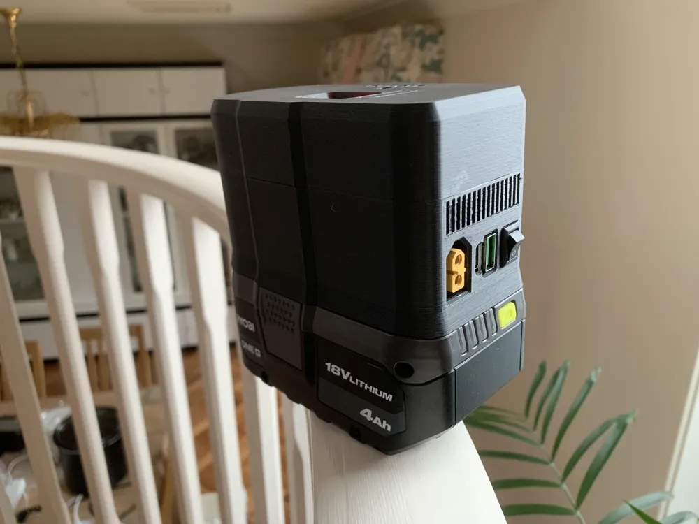 Ryobi 18v Power Station (USB-A, USB-C and XT60 outputs) Remixed by P1xellat3d MakerWorld ...