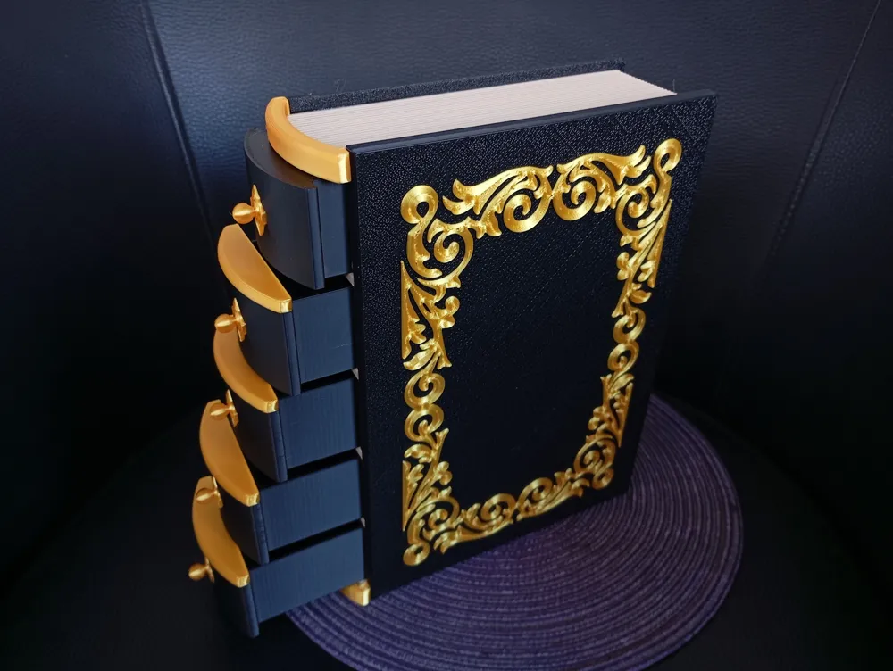 realistic book nook drawer jewelry box - Free 3D Print Model - MakerWorld