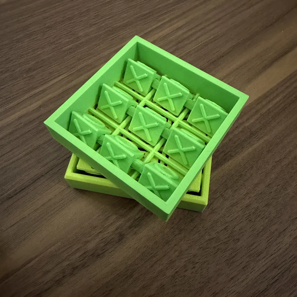 Tic Tac Toe Fidget Toy – Print-In-Place - Free 3D Print Model - MakerWorld