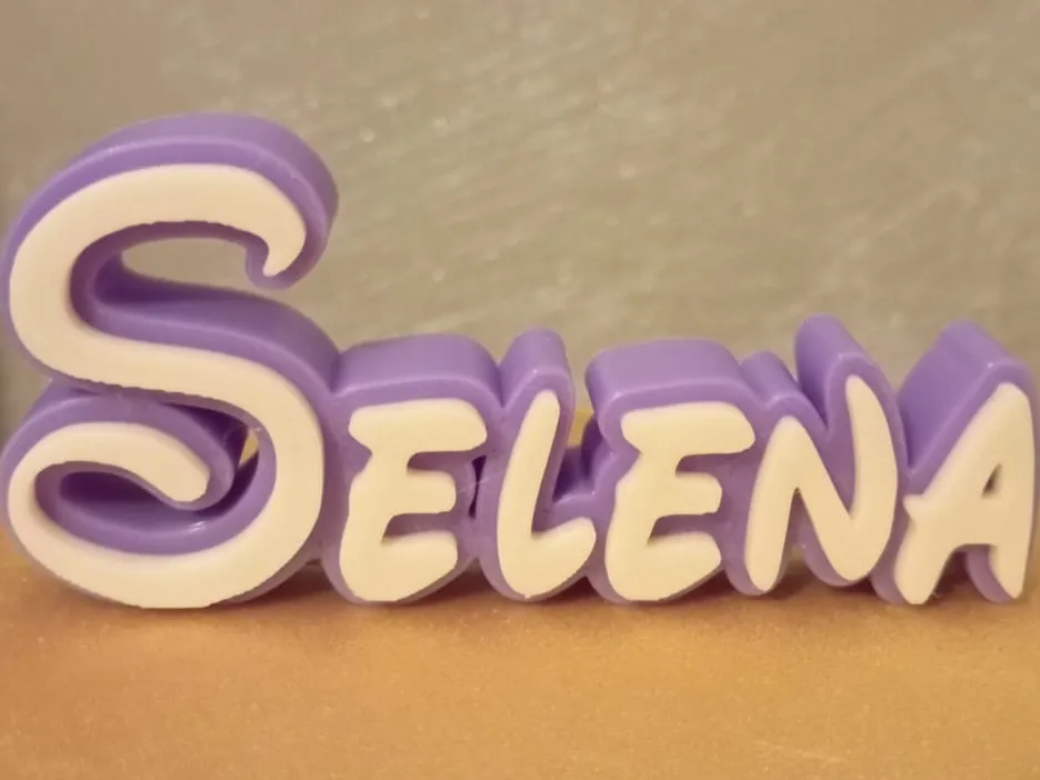 Selena Disney Name Sign Decorate Room child Birth - Free 3D Print Model ...