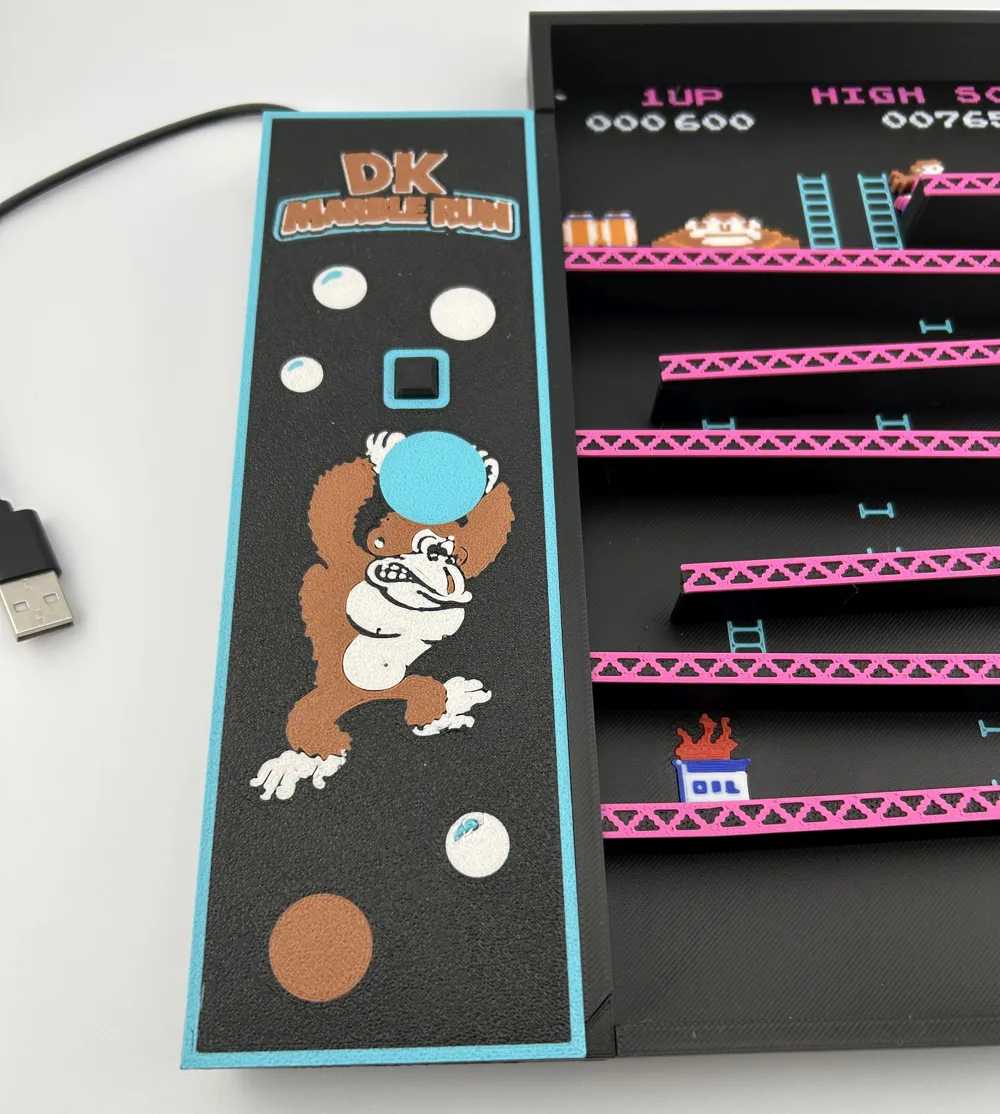 DK Marble Run - Motorized Lift Donkey Kong Arcade - Free 3D Print Model ...