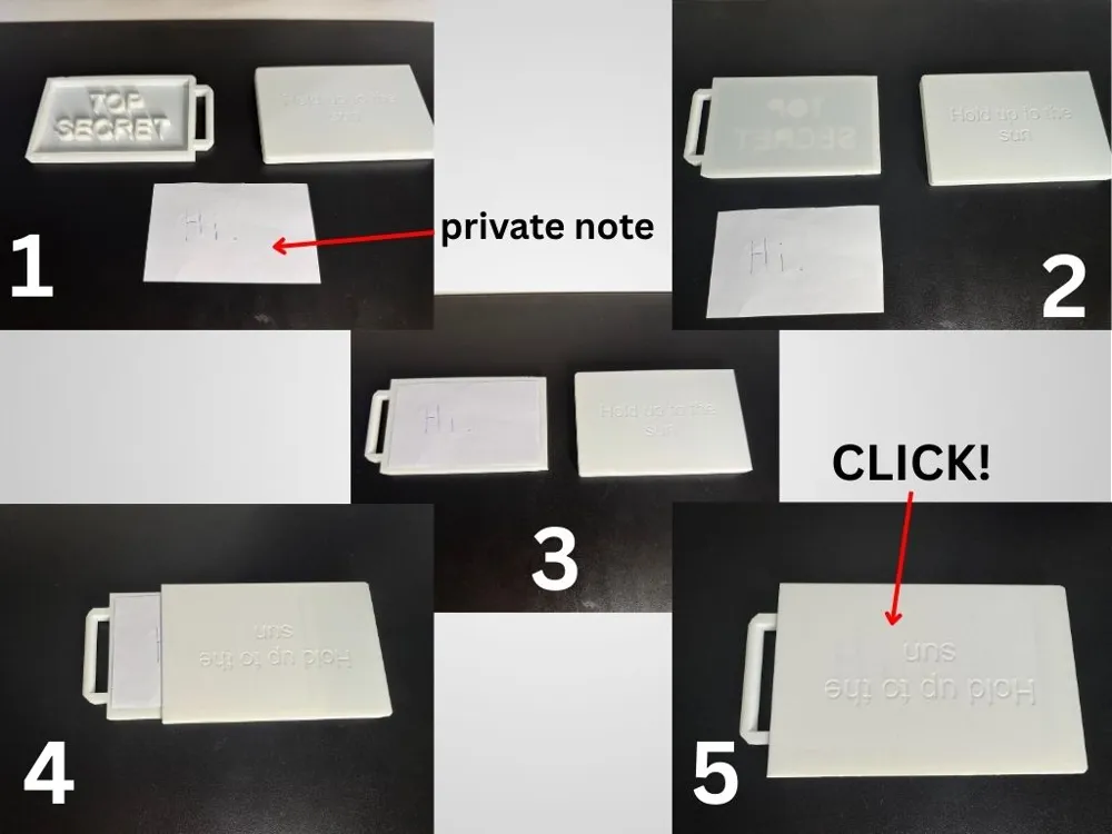 Top Secret Message Box by Yesn't8MakerWorld: Download Free 3D Models