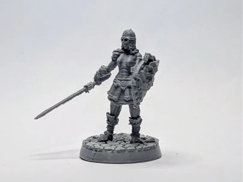 Gladiator Woman – Daily Miniature Challenge by GFrames Geek MakerWorld: Download Free 3D Models