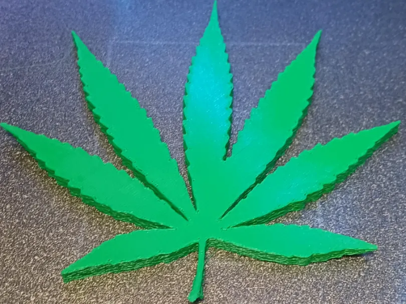 Marijuana Pot Leaf - Free 3D Print Model - MakerWorld
