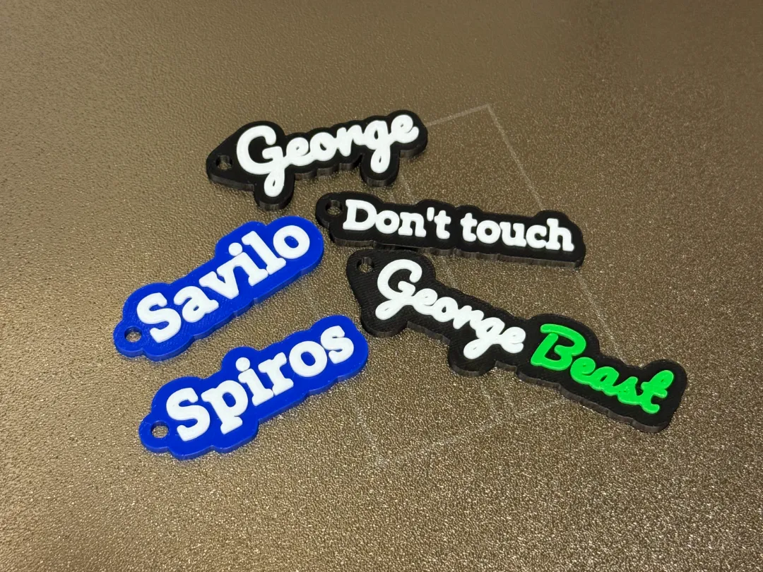 Customizable Name Tag Single and Multi-Color - Free 3D Print Model ...