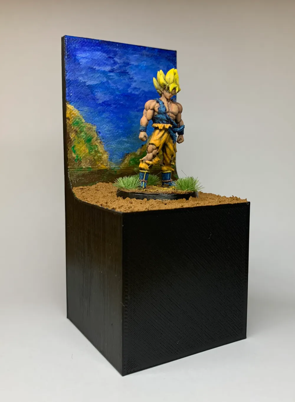 BACKDROP DISPLAY PLINTH - DISPLAY MINIATURE BASE by Art.N.Game - MakerWorld