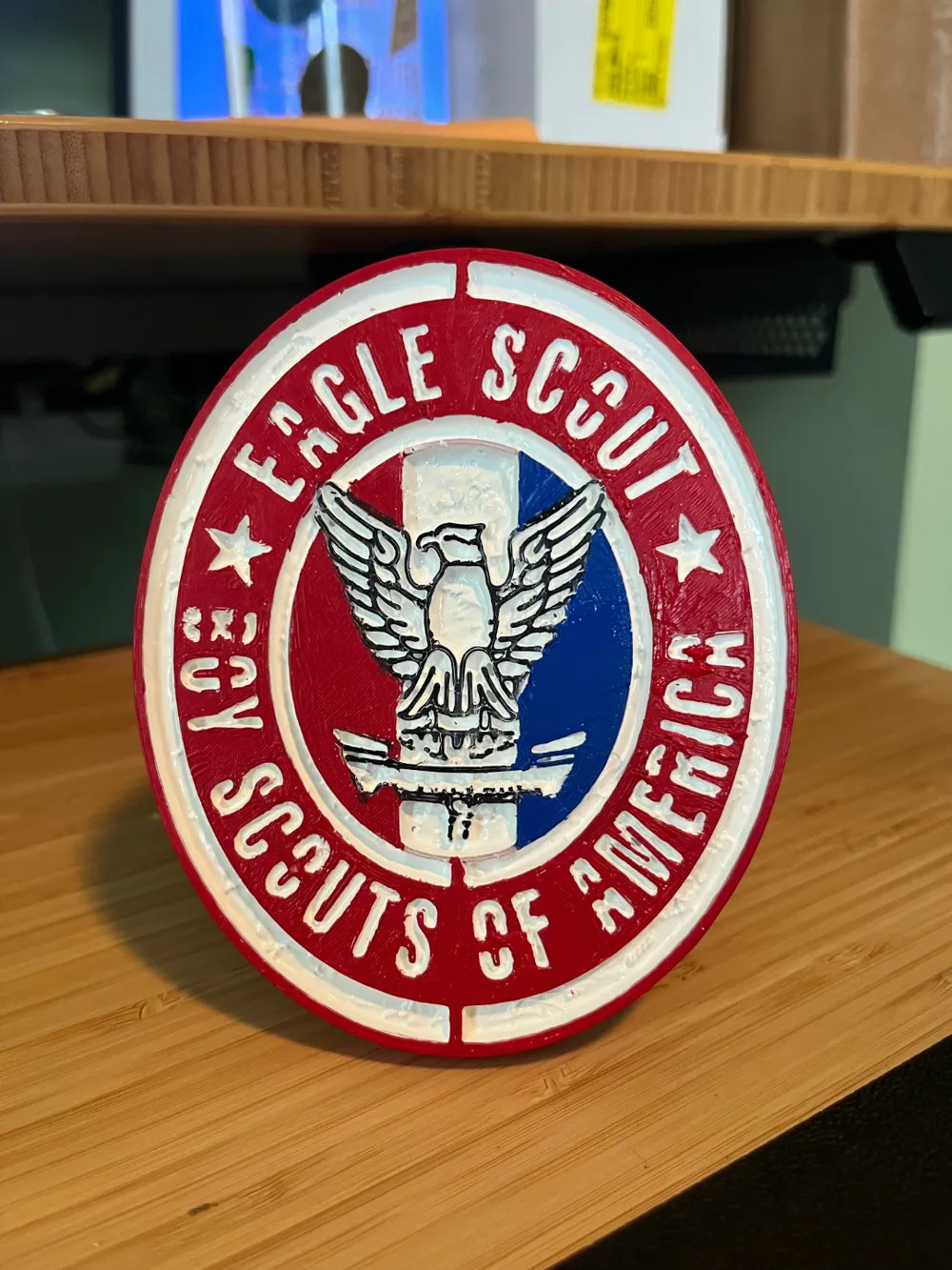 Eagle Scout Hitch Cover by ben91376 - MakerWorld