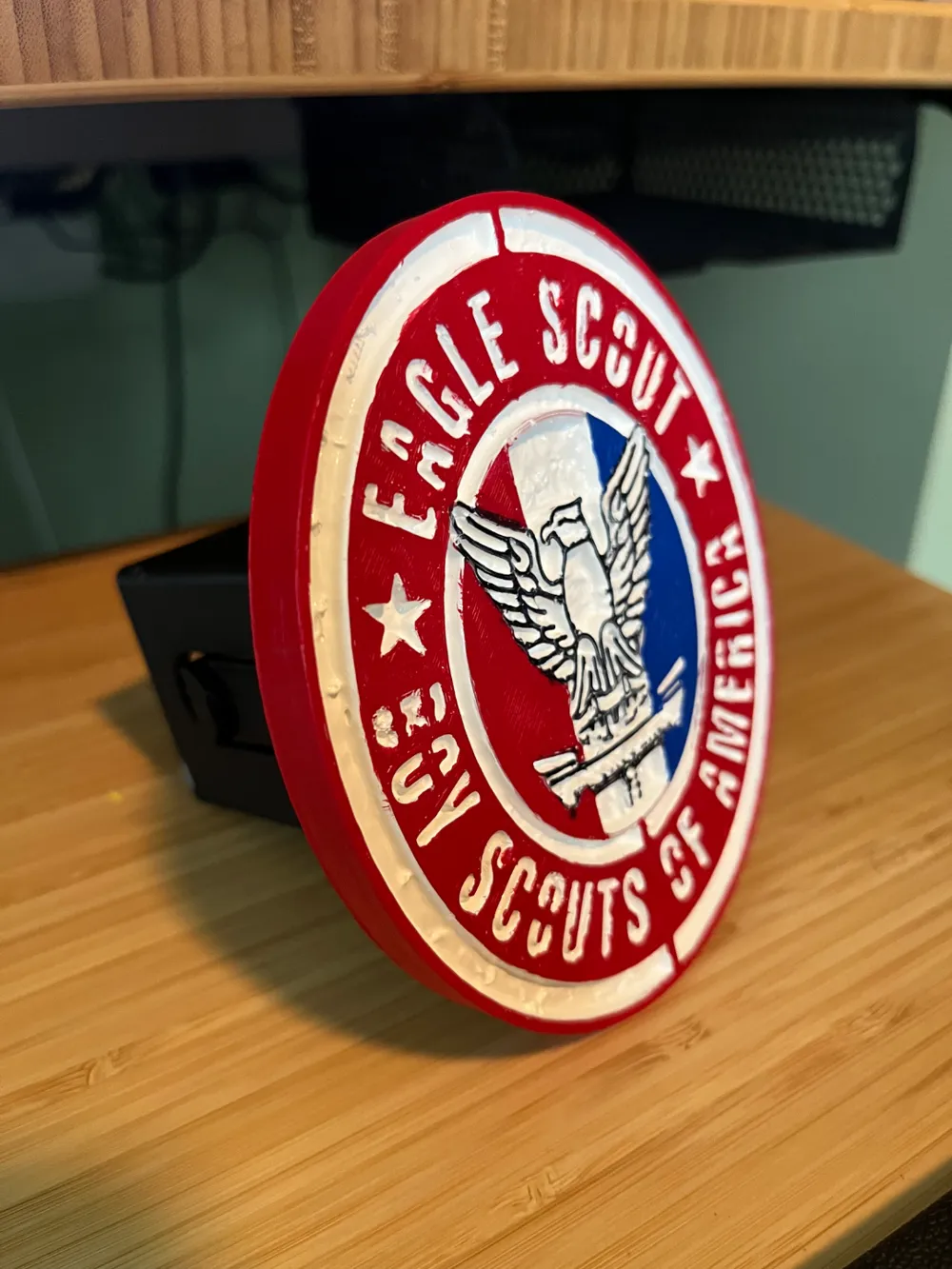 Eagle Scout Hitch Cover by ben91376 - MakerWorld
