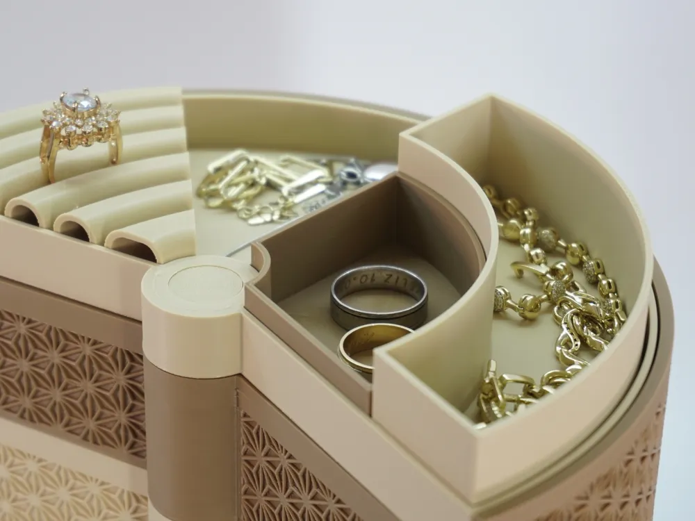 Spiral Luxe – Jewelry Storage Box by 3D Paint Lab MakerWorld: Download ...
