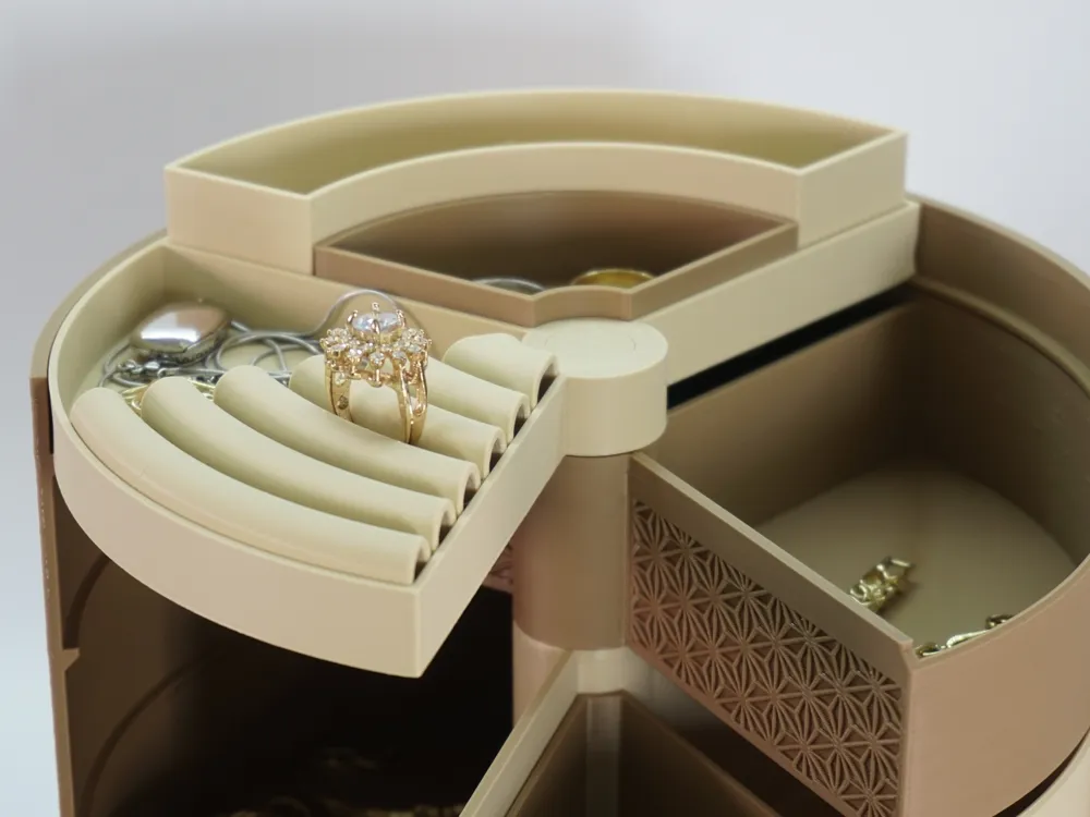 Spiral Luxe – Jewelry Storage Box - Free 3D Print Model - MakerWorld