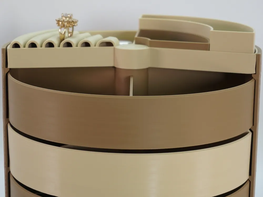 Spiral Luxe – Jewelry Storage Box - Free 3D Print Model - MakerWorld