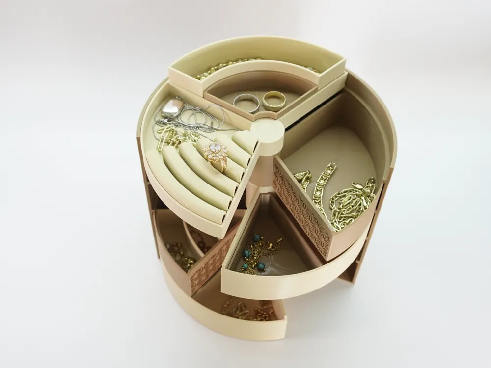 Spiral Luxe – Jewelry Storage Box - Free 3D Print Model - MakerWorld