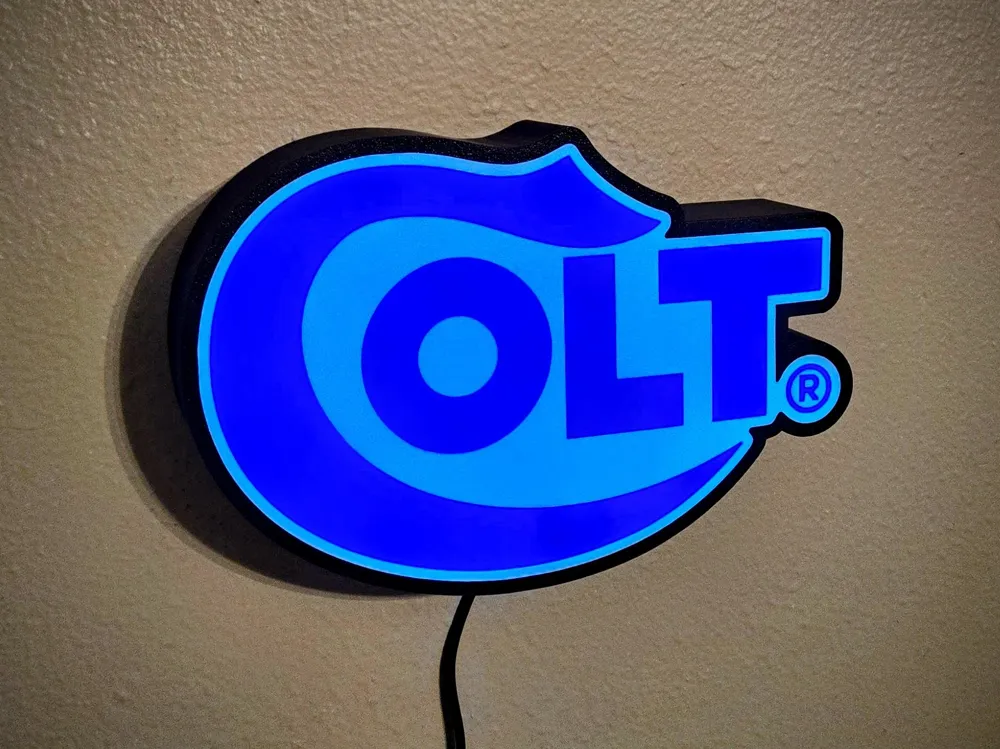 Colt Firearms Logo LED Lightbox Display by ChopperOriginals MakerWorld ...