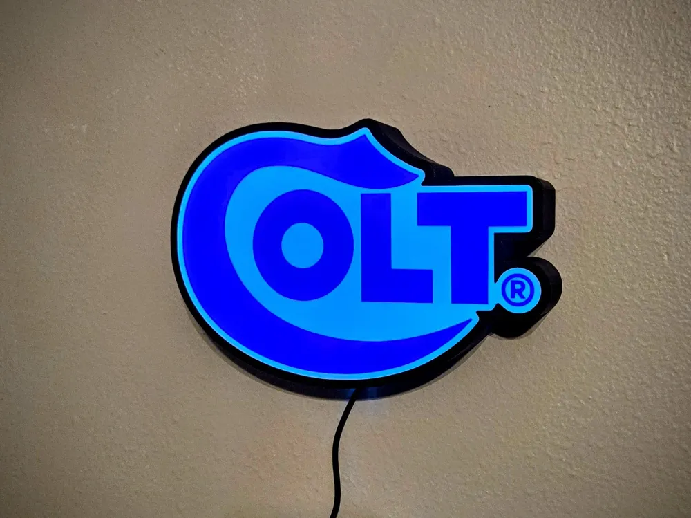 Colt Firearms Logo LED Lightbox Display by ChopperOriginals MakerWorld ...