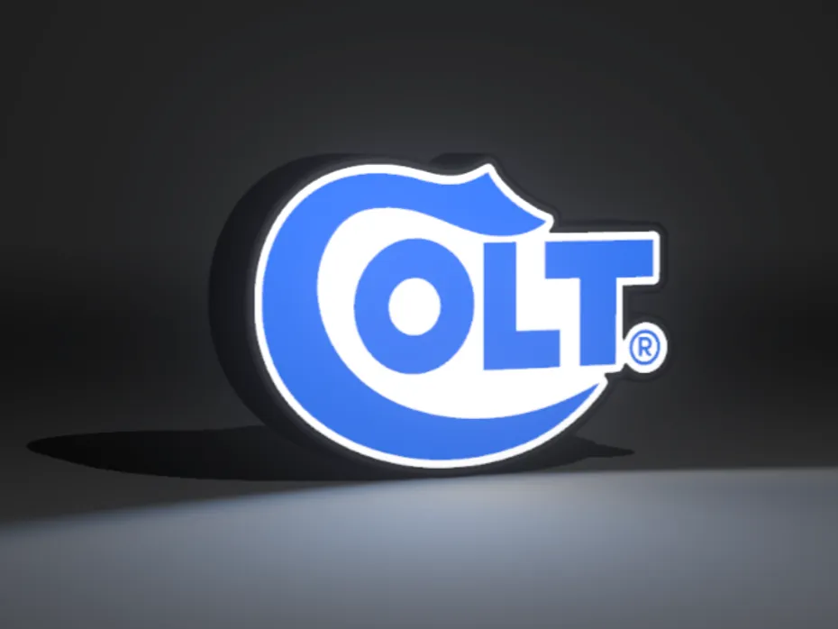 Colt Firearms Logo LED Lightbox Display by ChopperOriginals MakerWorld ...