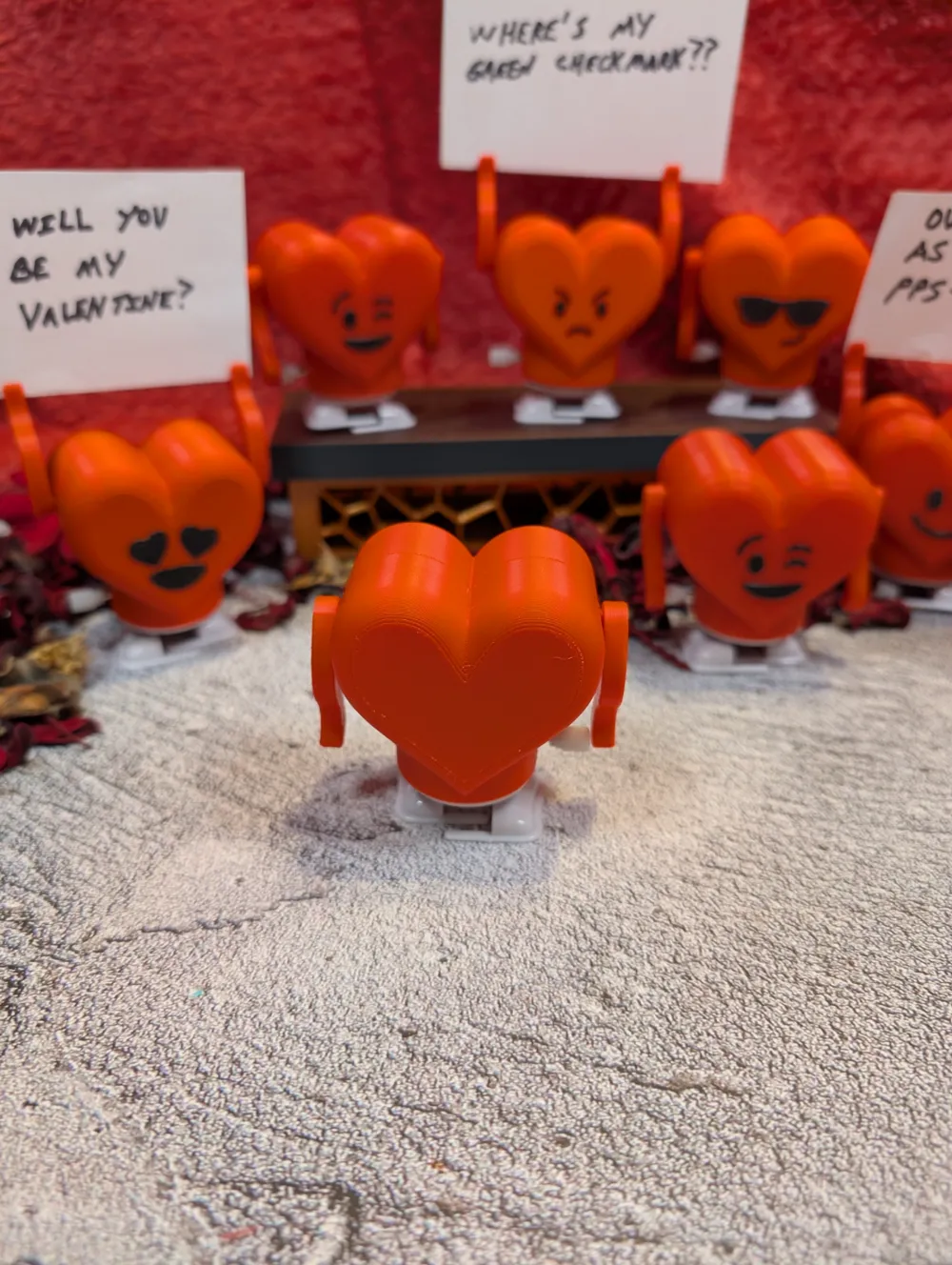 Wind-up Wacky Walking Valentine Walkers - Hearts by PrinterMcgee ...