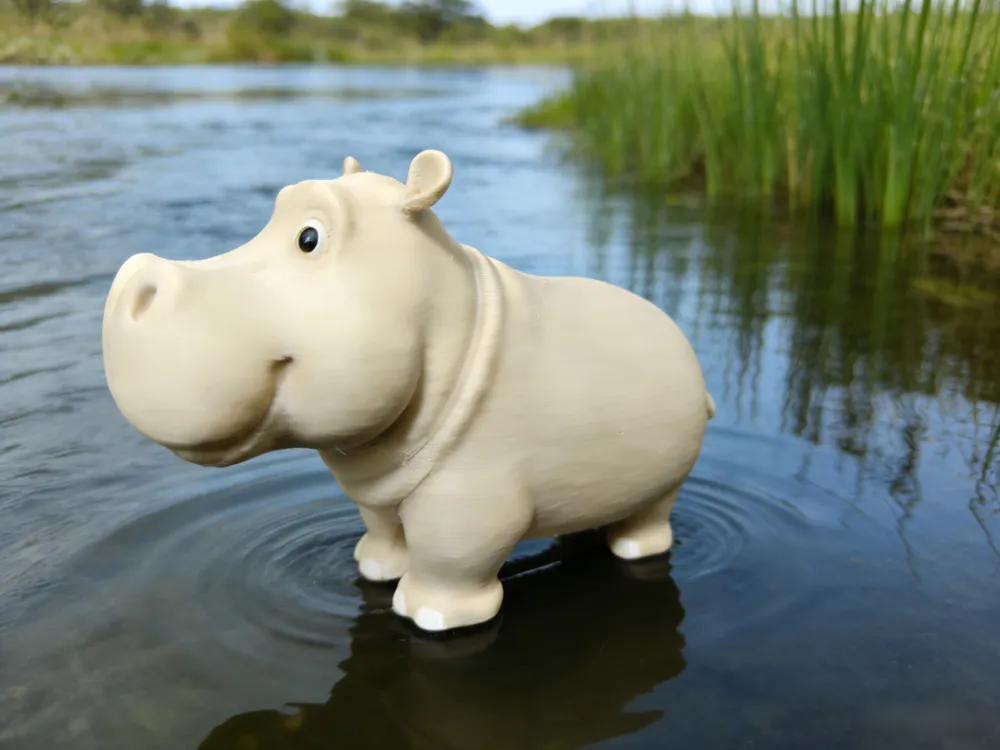 Hippopotamus - Free 3D Print Model - MakerWorld