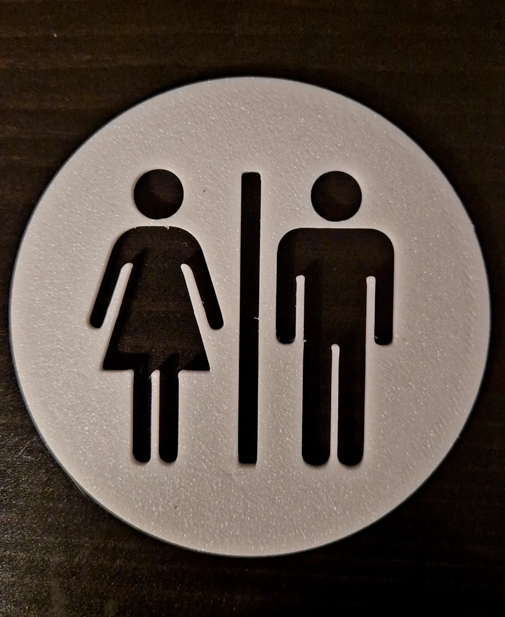 WC Schild - Frau und Mann zusammen - Toilet sign by NextMG - MakerWorld