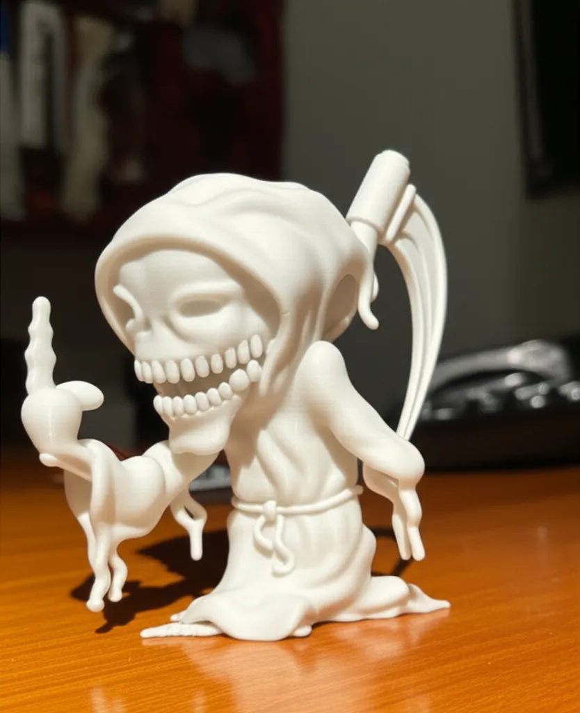 Rude Grim Reaper 3D Model – Edgy Skeleton Figure by profus MakerWorld ...