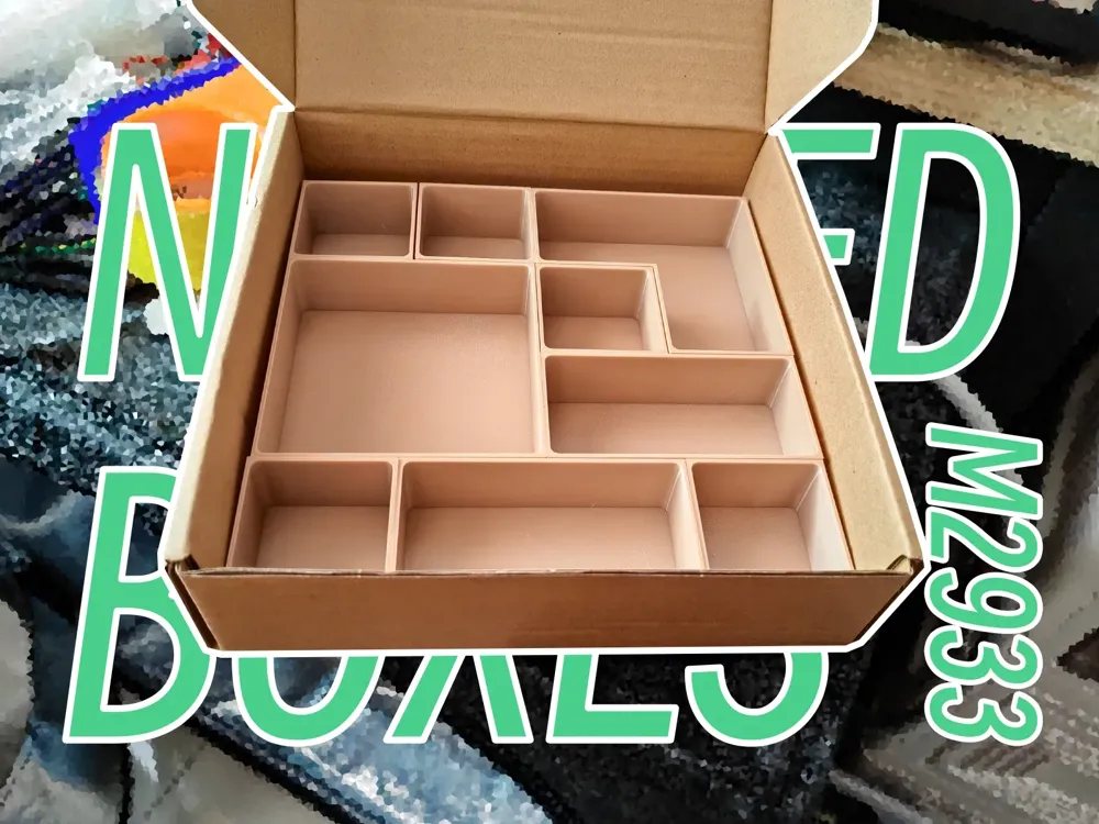 A small, partitioned storage box U2933 compatible with 99% of flip-top ...