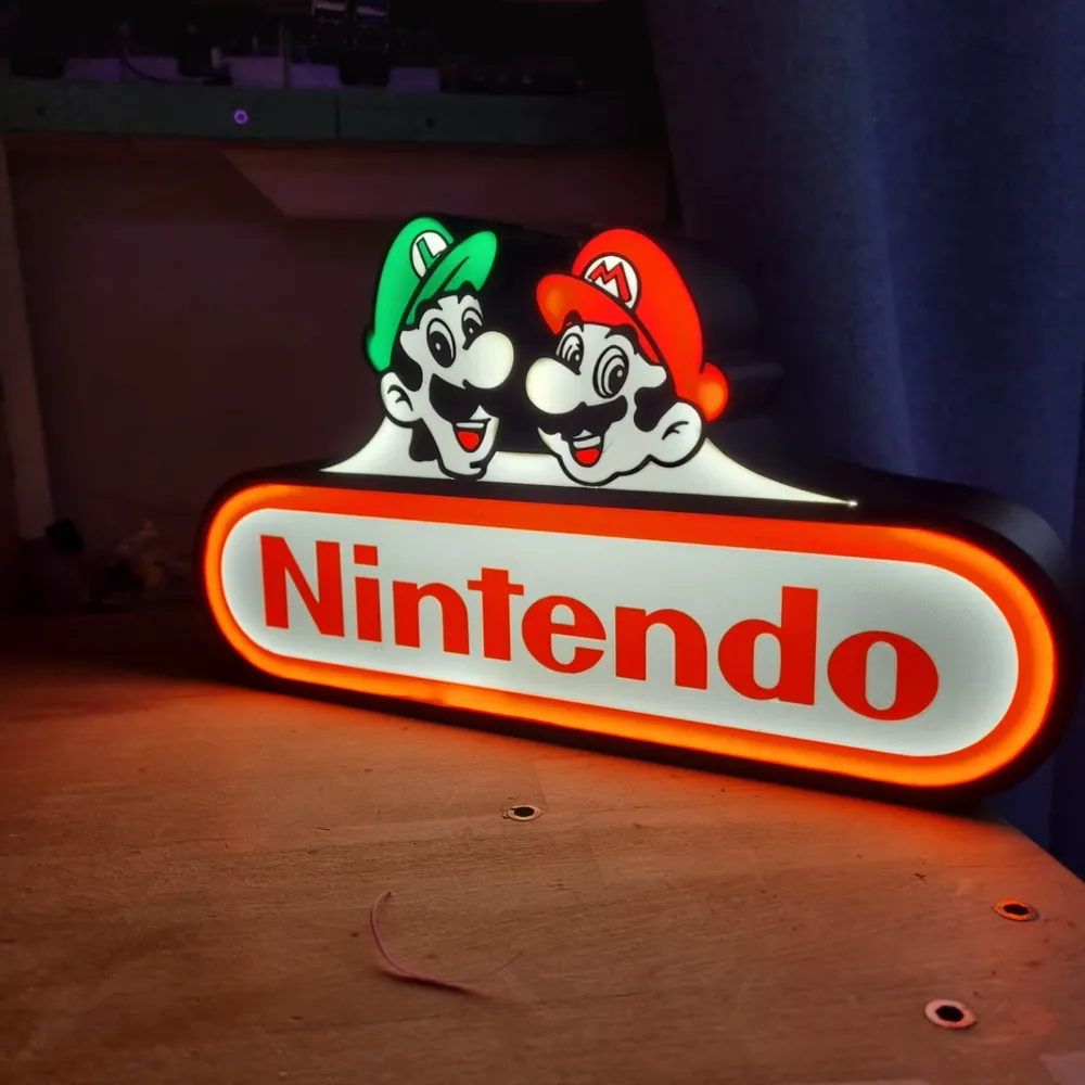 Nintendo Super Mario and Luigi Lamp by Big Simi - MakerWorld