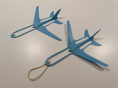 Rubber Band Glider Plane(one piece) With Launcher Remixed by ...