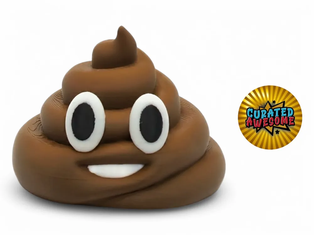 Cute Poop Emoji by CuratedAwesome - MakerWorld