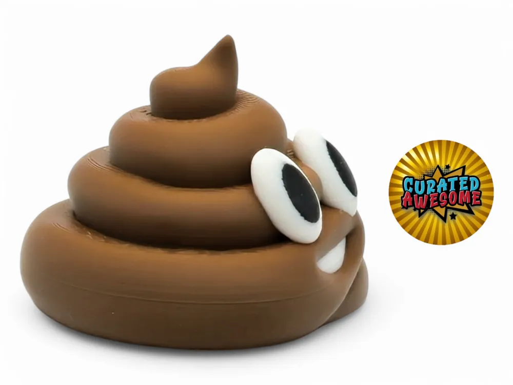 Cute Poop Emoji by CuratedAwesome - MakerWorld