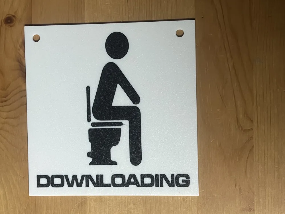 downloading toilet sign by Morganja MakerWorld: Download Free 3D Models
