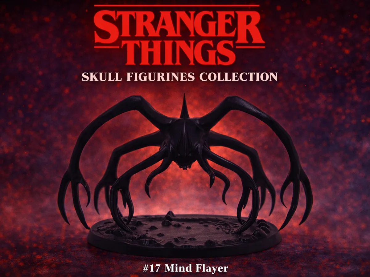 Stranger Things Skull Figurines #17 Mind Flayer - Free 3D Print Model ...