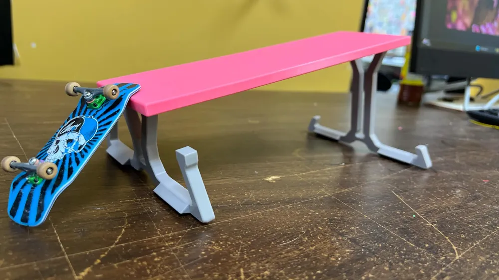 Modular Fingerboard Obstacles - Picnic Table v2.0 by odylabs - MakerWorld