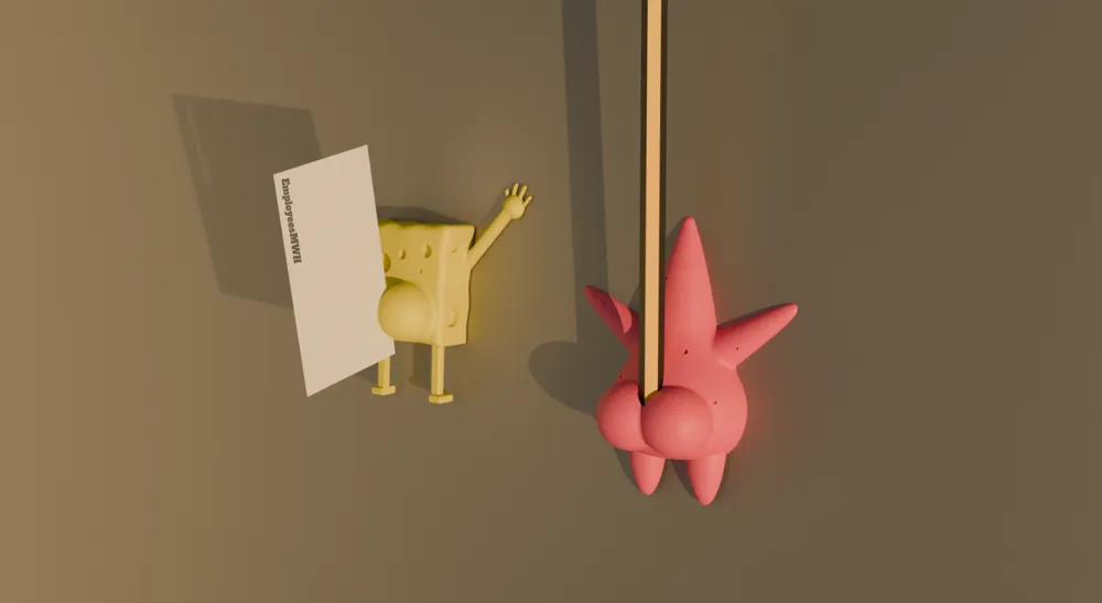 SpongeBob Fridge Magnet by EmployeesMWH - MakerWorld