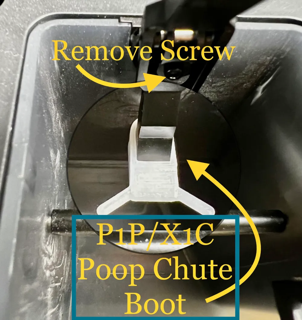 P1P/X1C Poop Chute Boot by ProtoSpyre LLC - MakerWorld