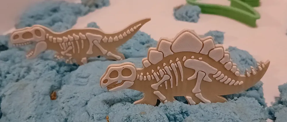 Dinosaur fossil for sensory play - Free 3D Print Model - MakerWorld