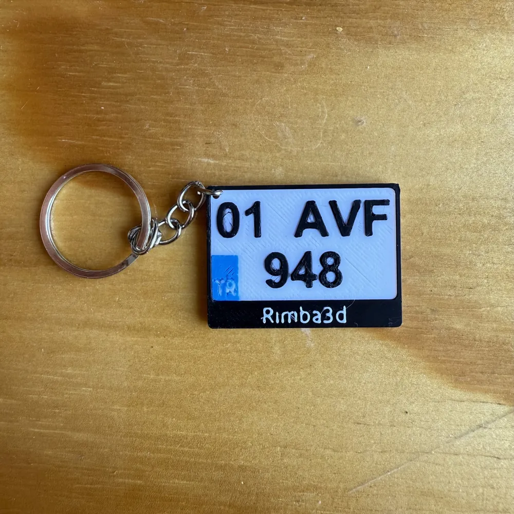 Araç Plakası (The license plate number was) - Free 3D Print Model ...