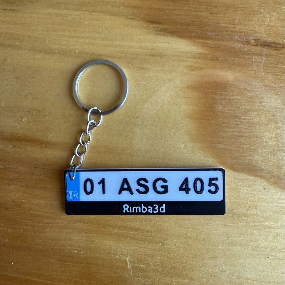 Araç Plakası (The license plate number was) - Free 3D Print Model ...