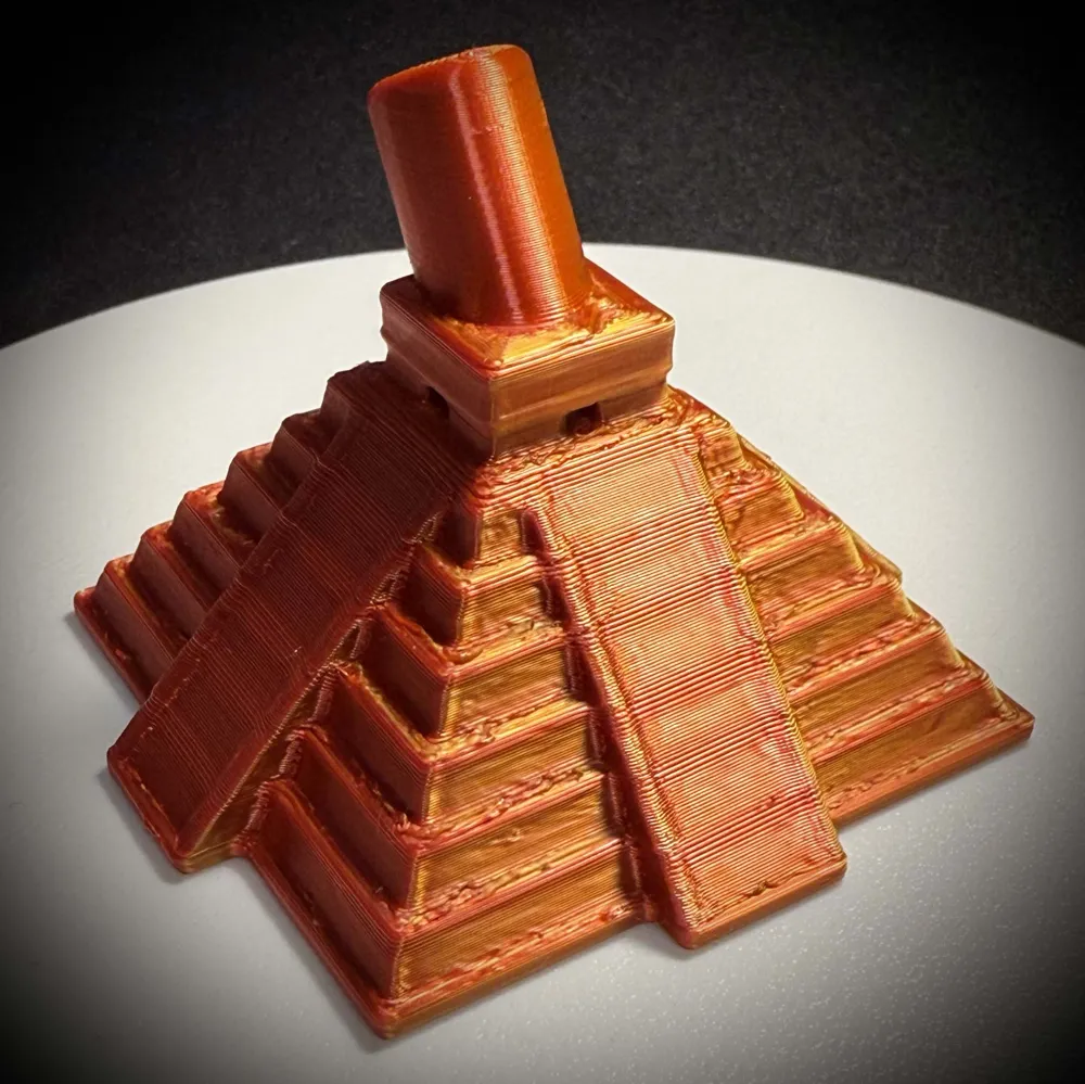 Aztec Temple Holder for Aztec Death Whistle - Free 3D Print Model ...