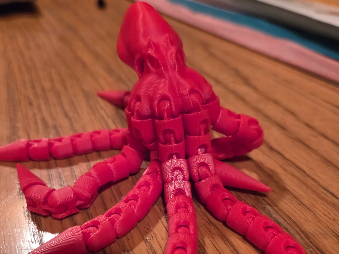 Articulated Octopus assembly required/no supports - Free 3D Print Model ...