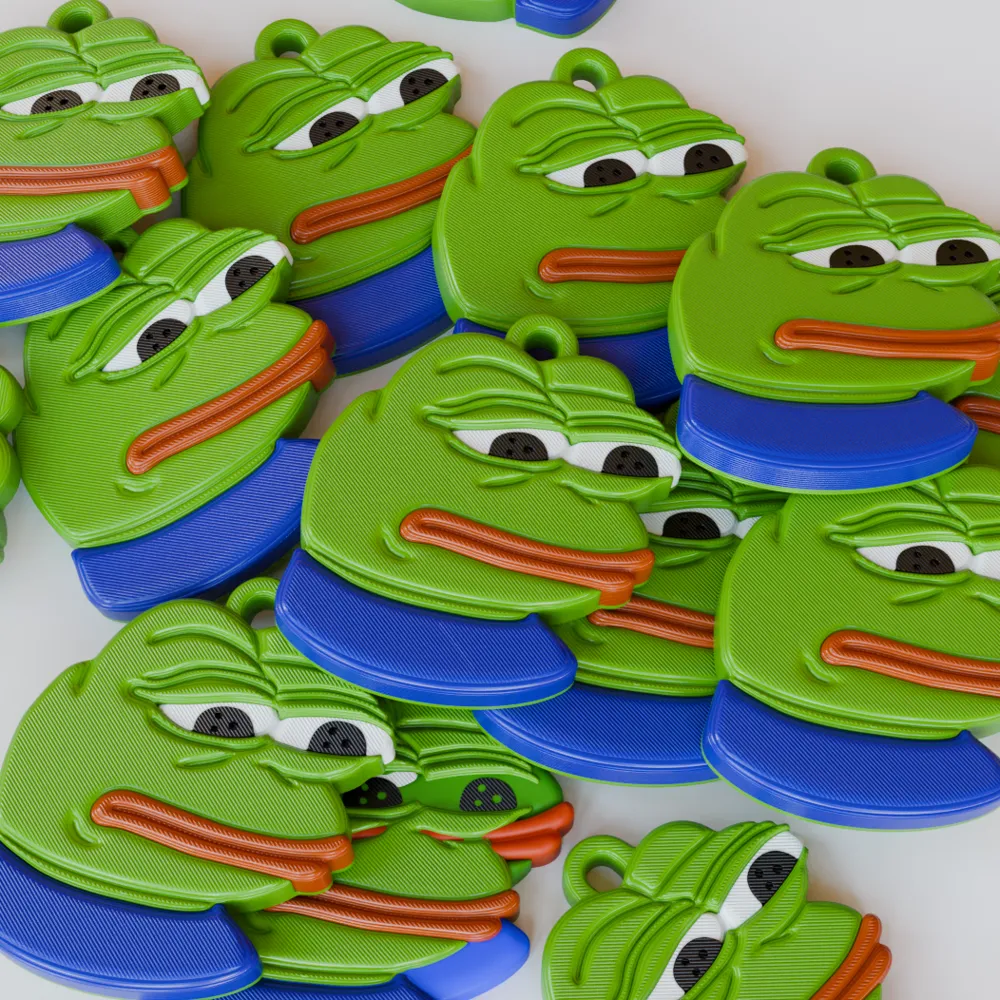 Pepe The Frog Keyring by chemlst - MakerWorld