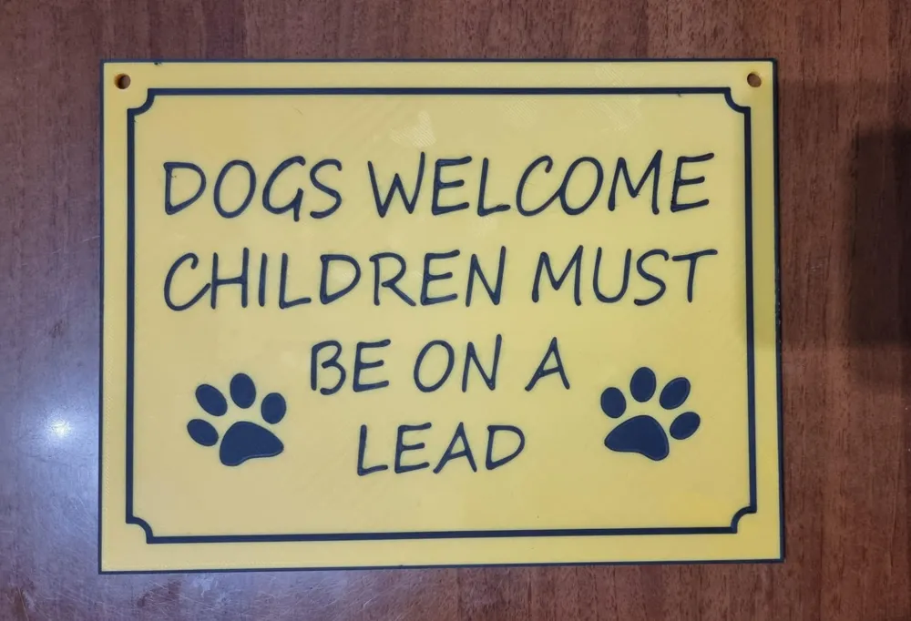 Dog Sign animal lover (Dog Sign) by ThePerson22 - MakerWorld