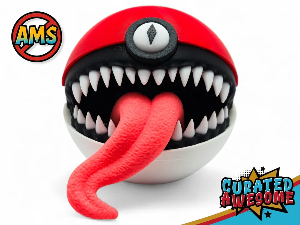 Poké Ball Mimic - Free 3D Print Model - MakerWorld