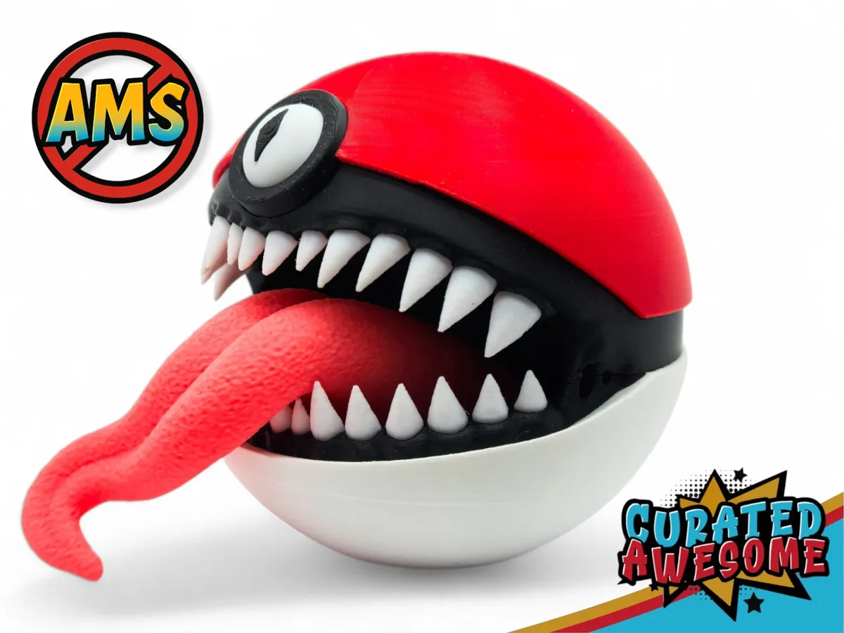 Poké Ball Mimic - Free 3D Print Model - MakerWorld