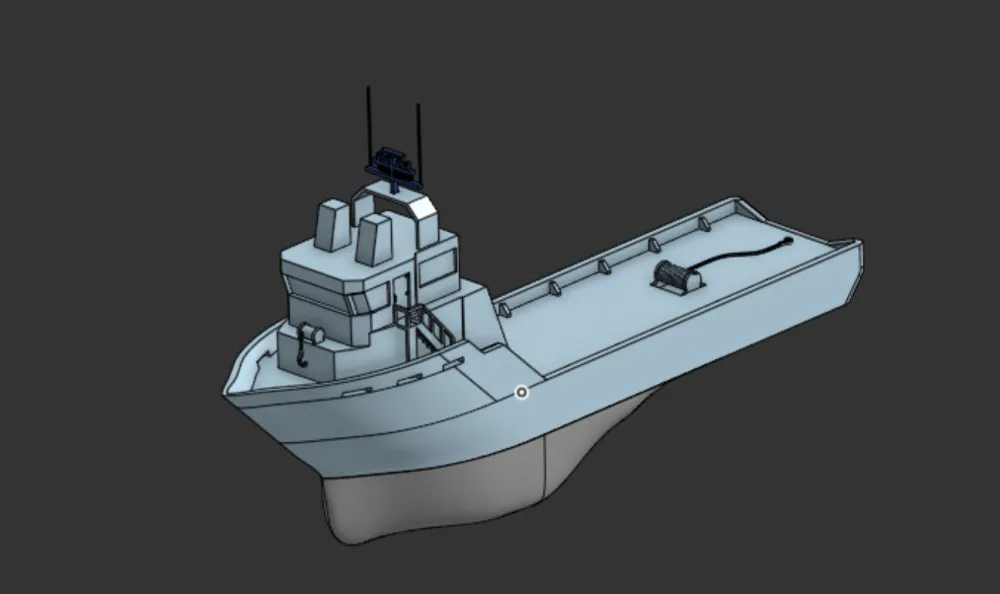 AHTS Vessel (Floatable) by P8modeller MakerWorld: Download Free 3D Models
