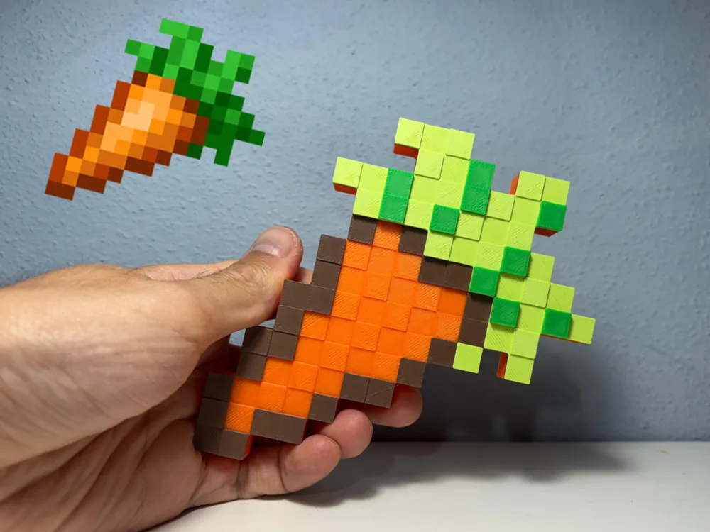 Minecraft Carrot by IceGabrielito MakerWorld: Download Free 3D Models
