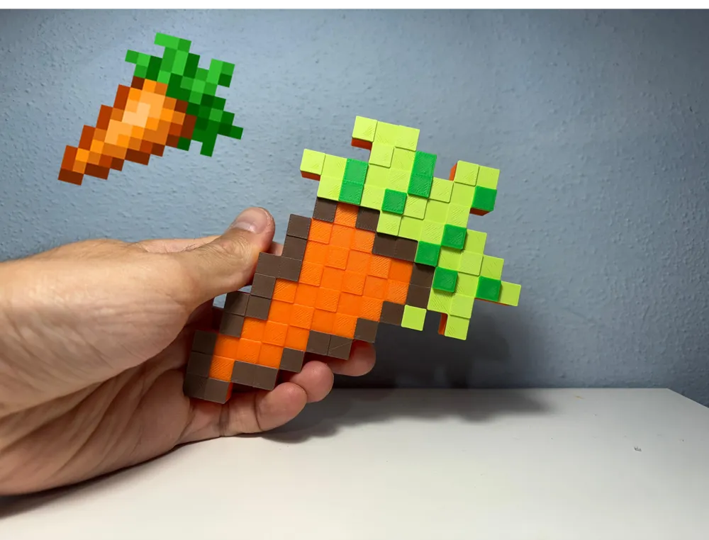 Minecraft Carrot by IceGabrielito MakerWorld: Download Free 3D Models