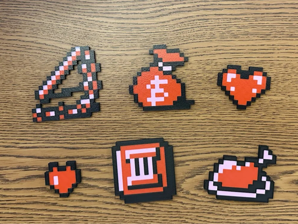Castlevania NES - Pixel Art Items by BitingChaos MakerWorld: Download ...