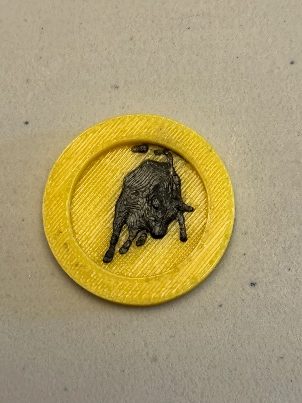 Raging Bull (Lamborghini) Trolley Coin by chrisbarbers - MakerWorld